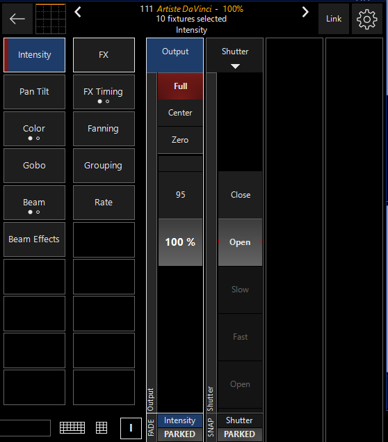 Fixture Control Commands